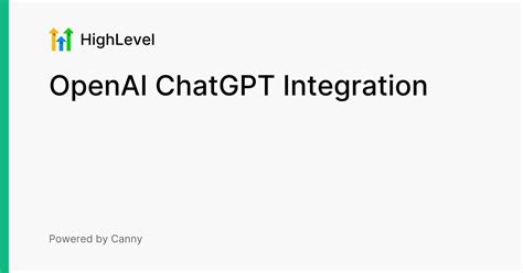 Openai Chatgpt Integration Voters Highlevel