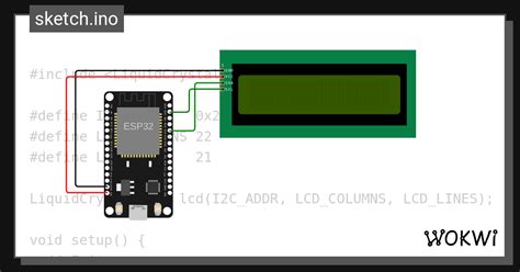 LCD Con Modulo I C Wokwi ESP STM Arduino Simulator