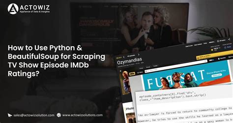 How To Use Python And Beautifulsoup For Scraping Tv Show Episode Imdb