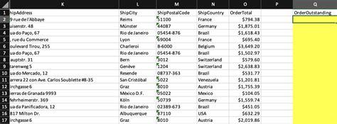 Solved Missing Values In The Orderheaders Worksheet In