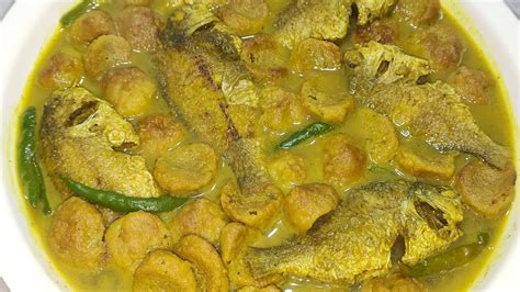 কুমড়ার বড়ি দিয়ে মাছ ঝোল Kumro Bori Diya Mach Jhol Youtube