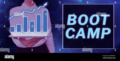 Hand Writing Sign Boot Camp Business Idea Military Training Camp For