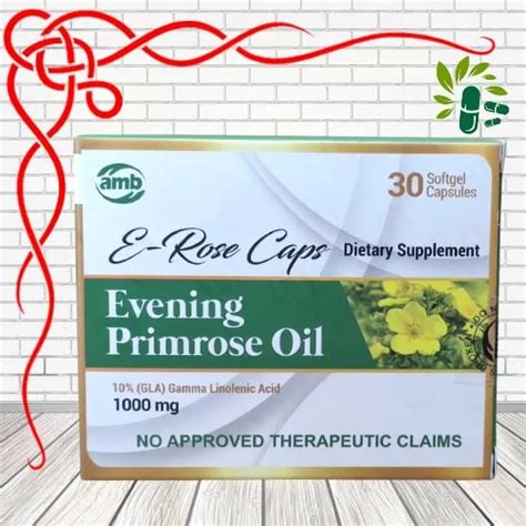 E Rose Evening Primrose Oil 30 Softgel Capsules Lazada Ph