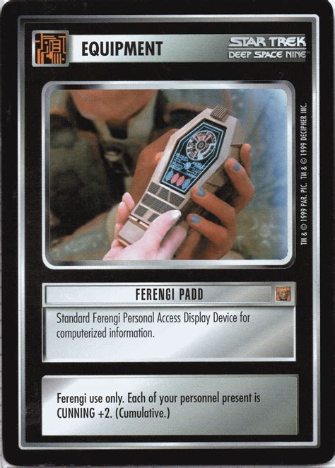 Ferengi Padd Roa Cardguide Wiki Fandom