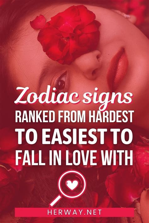 Zodiac Signs Ranked From Hardest To Easiest To Fall In Love With Artofit