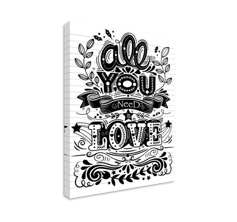Quadro Com Frase Motivacional Frase De Amor Tenstickers