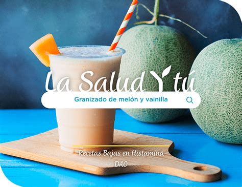 Receta Baja en Histamina DAO Granizado de melón y vainilla Ysana