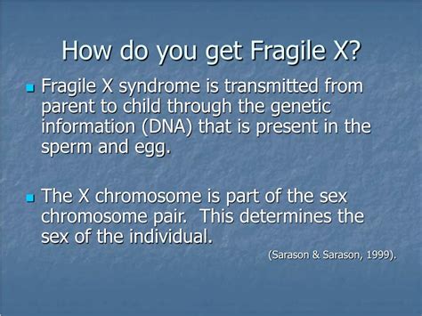 PPT Fragile X Syndrome PowerPoint Presentation Free Download ID