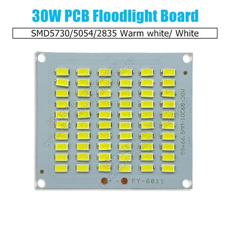 30w Led Floodlight Pcb Board Smd5054 2835 5730 Led Aluminum Plate Base