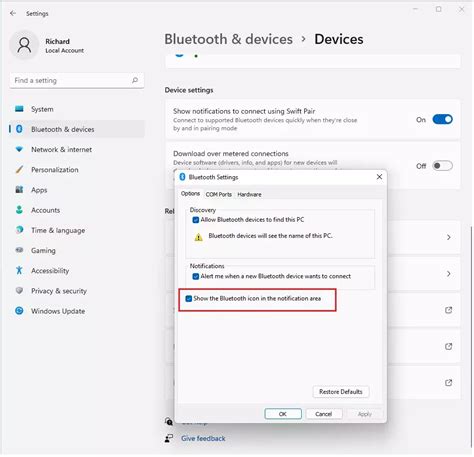 Show Or Hide Bluetooth Icon In Windows 11 Geek Rewind
