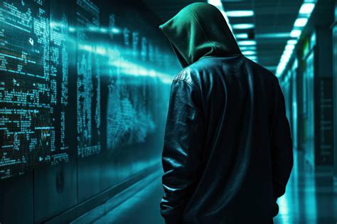 Cyber Man Thief Technology Man Computer Hacker Security Hacking Dark Criminal Crime Spy