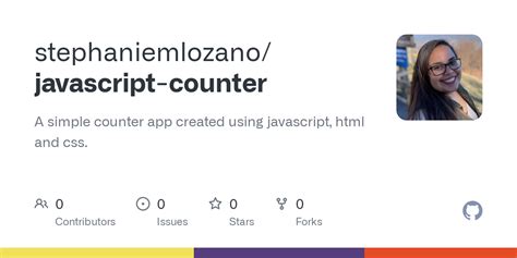 Github Stephaniemlozanojavascript Counter A Simple Counter App