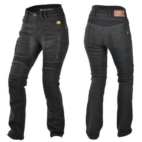 Trilobite Motorradhose Trilobite Parado Motorrad Jeans Damen Schwarz Lang