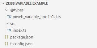 Piweb Variable Extension Api Reference