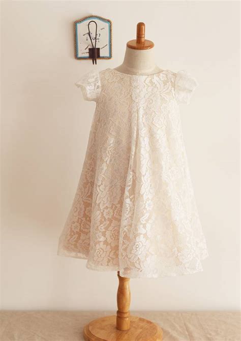 Lace Flower Girl Dress A Lineprincess Tea Length Scoop Neck With Lace