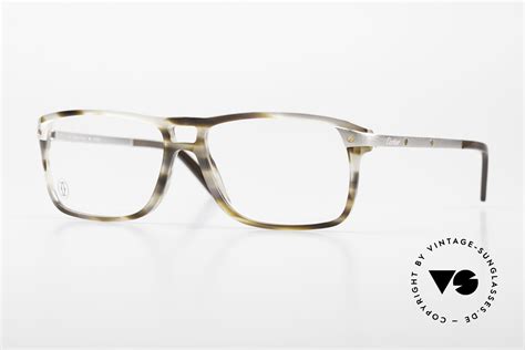 Glasses Cartier Eye Classics Mens Eyeglasses Platinum