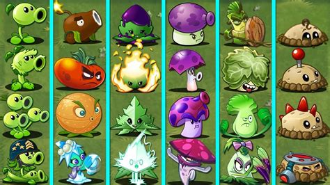6 Team Pea X Shroom X Mint X Mine X Punch X One Hit Battlez Pvz 2