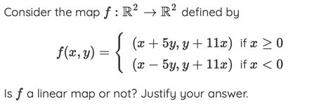 Solved Consider the map ƒ R² R² defined by f x y Chegg