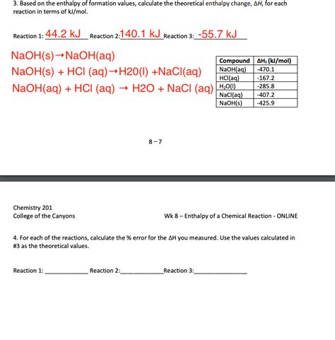 Solved Based On The Enthalpy Of Formation Values Chegg