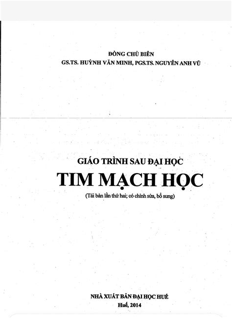 Pdf Gi O Tr Nh Tim M Ch H C Sau I H C I H C Y D C Hu T I Li U Y Khoa Mi N Ph