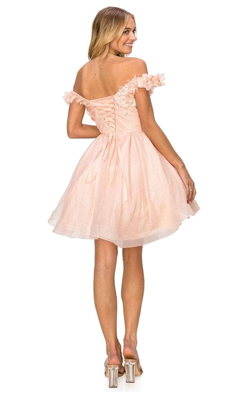 Cinderella Couture 5120j Sweetheart Glitter A Line Cocktail Dress