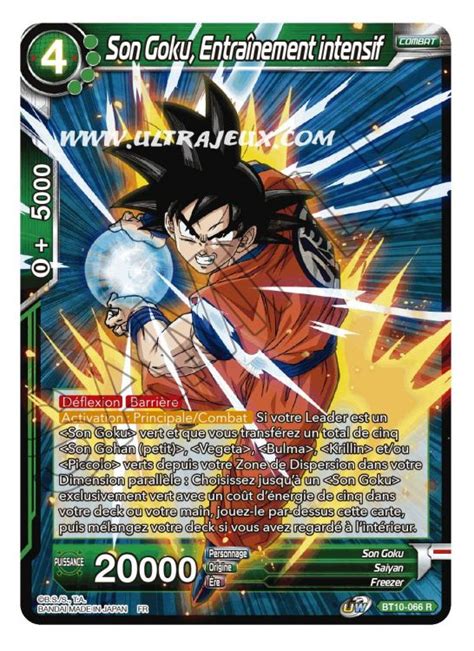 Son Goku Entraînement Intensif Bt10 066 Carte Dragon Ball Super