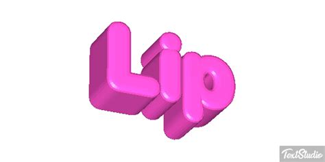 Lip Word Animated Gif Logo Designs