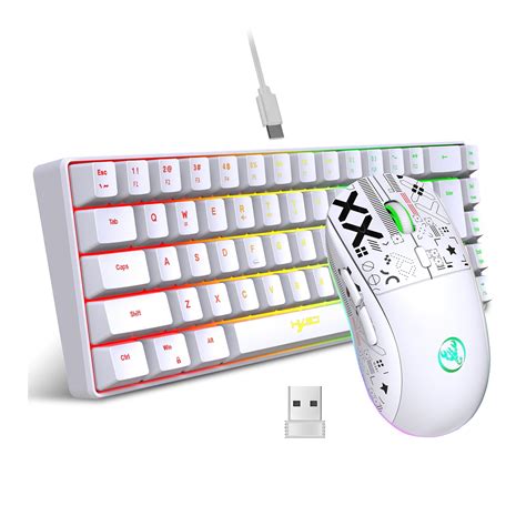 Wired Keyboard And Mouse Combo Rgb Streamer Mini Gaming Keyboard Membrane Keyboard 2 4g