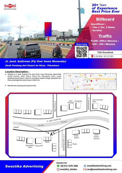 Billboard Kota Pekanbaru Jl Jendral Sudirman Fly Over Simpang Jalan