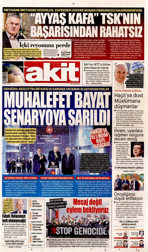 Yeni Akit Gazete Manşetleri Fashion Lifestyle Trends
