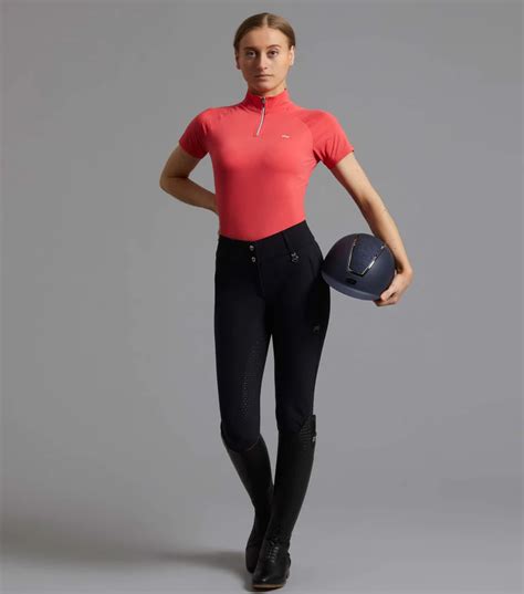 Premier Equine Ladies Short Sleeve Riding Top Aura Manor Equestrian