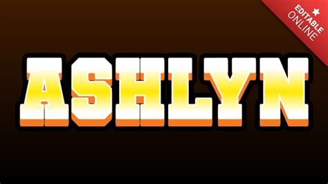 Ashlyn Text Style Effects Generator