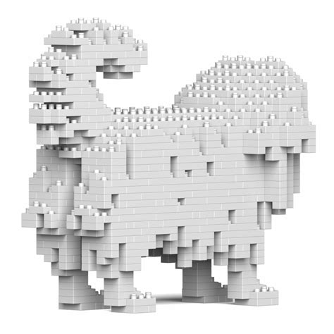 Jekca Pekingese 01s Lego Sculpture Construction 4d Brick