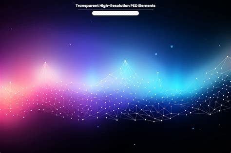 Premium Psd Particles Dynamic Flow With Plexus Effect