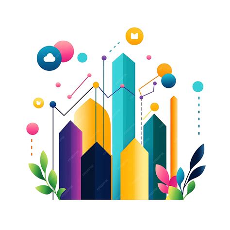 Demand Forecasting Charts And Graphs With Upward Trends Flat Design Illustration Premium Ai