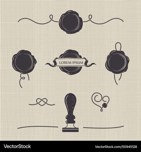 Wax Seal Royalty Free Vector Image Vectorstock