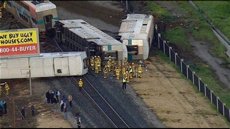 Truck Stalls On Track Before Fiery Train Crash 28 Injured