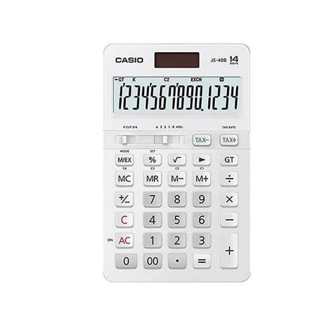 Casio Casio Calculator Js 40b We White Color Central Online