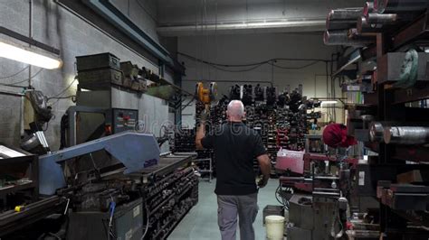Man Using Remote Control To Operating A Crane Stock Footage Video Of Males Heavy