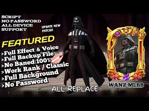 NEW Script Skin Argus Star Wars All Replace Full Effect Voice By Wanz MLBB YouTube