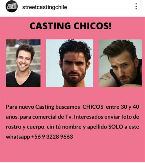 CASTING en CHILE Se buscan CHICOS entre y años para COMERCIAL de TV