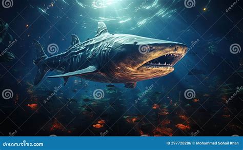 White Caustic Pattern In Glow Gradient Background Royalty Free Stock