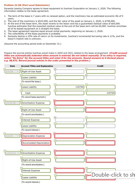Solved Problem 21 06 Part Level Submission Sarasota Chegg