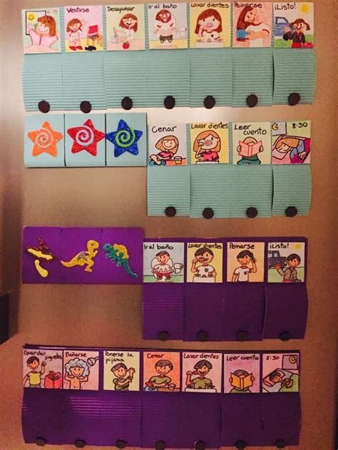 A Bulletin Board That Has Some Cartoon Pictures On It And Is Attached