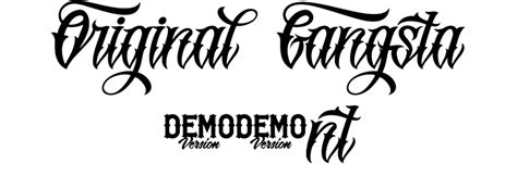 Original Gangsta Font Dafont Free Font