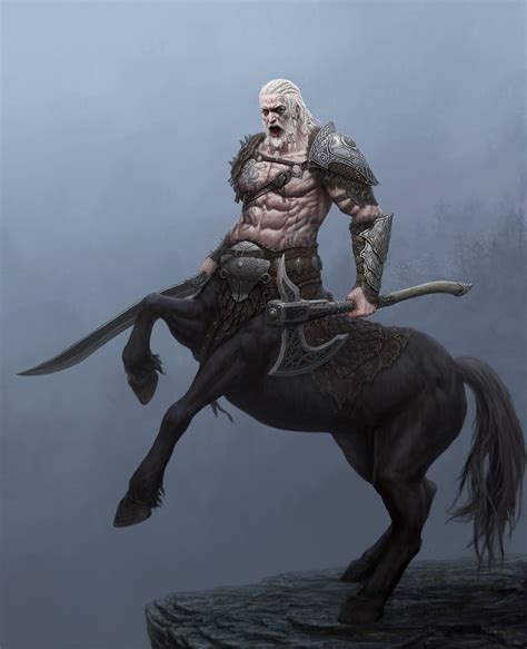 ArtStation Centaur G D Song Fantasy Character Design Centaur