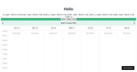 Vue Template Codesandbox