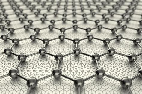 Graphene Sheet 3d Rendering