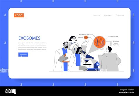 Exosome Research Concept Scientists Analyze Microrna And Messenger Rna