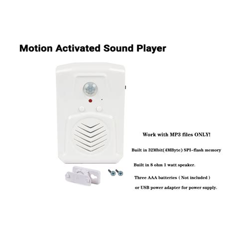 Pir Infrared Motion Sensor Activated Recordable Voice Audio Player
